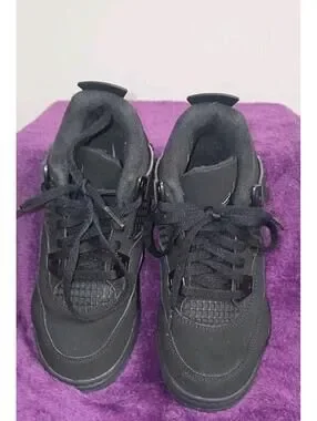 Jordan | Shoes | Nike Air Jordan 4 Retro Og Ps Black Cat Light Graphite ...